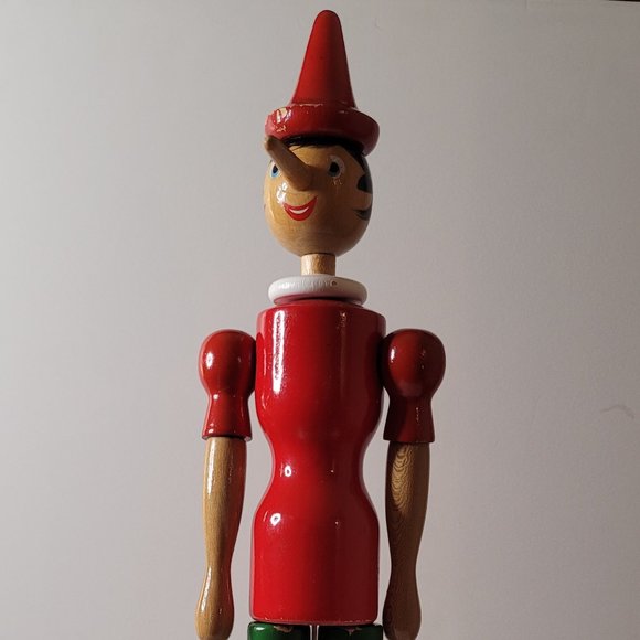Toys | Vintage Wooden Articulated 1925 In Pinocchio Doll | Poshmark